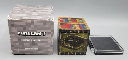 Rare Minecraft Stamp and Ink Pad Loot Crate Mine Chest EXCLUSIVE | eBay