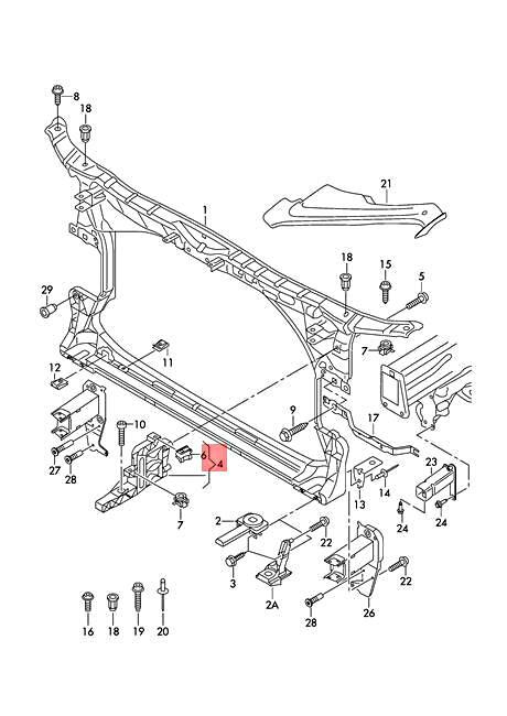 Genuine Mounting for main beam headl. left AUDI A7 Sportback RS7 ...