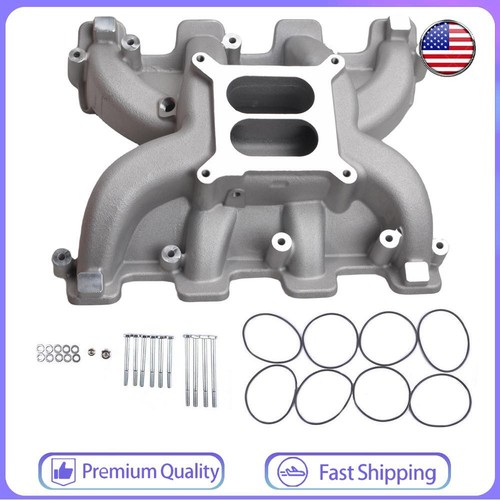 Dual Plane Mid-Rise Intake Manifold 300-130 For GM LS1 LS2 LS6 ...