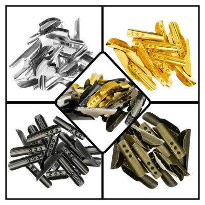 23mm Metal T-Bar Cord End Aglet Lock - Multiple Finishes - Pack Size ...