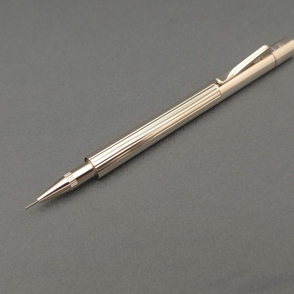 GRAF VON FABER-CASTELL PLATINIZED POCKET PEN MECHANICAL PENCIL 0.7MM ...