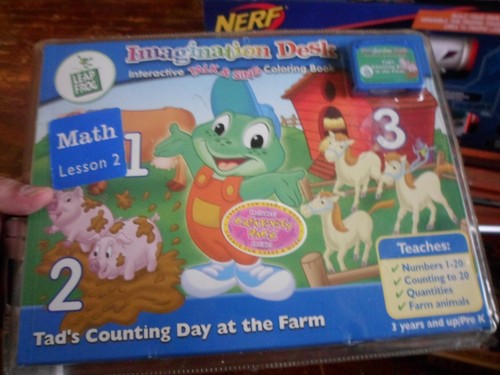 New LeapFrog Imagination Desk Book & Cartridge Tad's Counting Day at ...