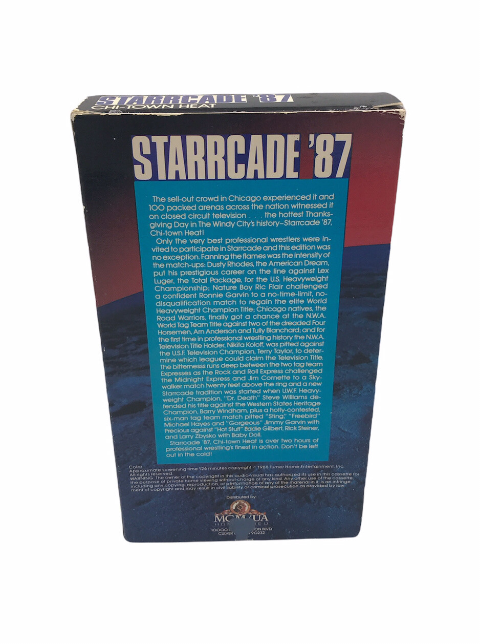 WCW Starrcade '87 - Chi-Town Heat (VHS, 1987) NWA WWE WWF DUSTY RHODES ...