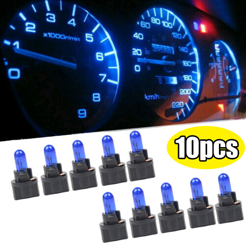 10pcs Blue T5 SMD Car LED Dashboard Instrument Interior Light Bulb ...