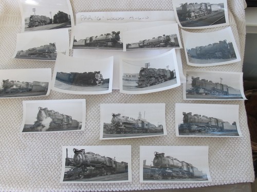 LOT 2 Vtg B/W Train Railroad Photo LOT PRR Steam Locomotive Class G PA ...