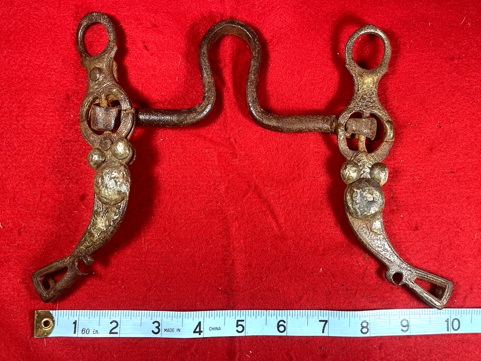 274 VINTAGE ANTIQUE HORSE BITS LADIES LEG + ONE VERY OLD BIT FOUND IN ...