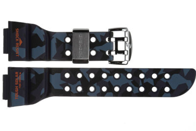 Genuine Casio Watch Strap Blue Camouflage 10503947 fits G-8250CM GF ...