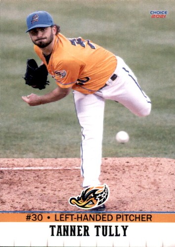 2021 Akron RubberDucks Choice #39 Tanner Tully Plain City Ohio OH ...