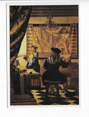 Painting Painter Johannes Vermeer The Studio | eBay