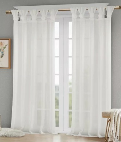 2 Packs of Madison Park Window Panel 50in X 84in Twist Tab Top for sale ...