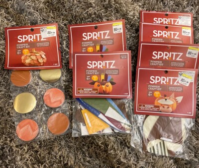 Spritz Lot of 7 Pumpkin Decorating Craft Kits Fall Thanksg Activities ...