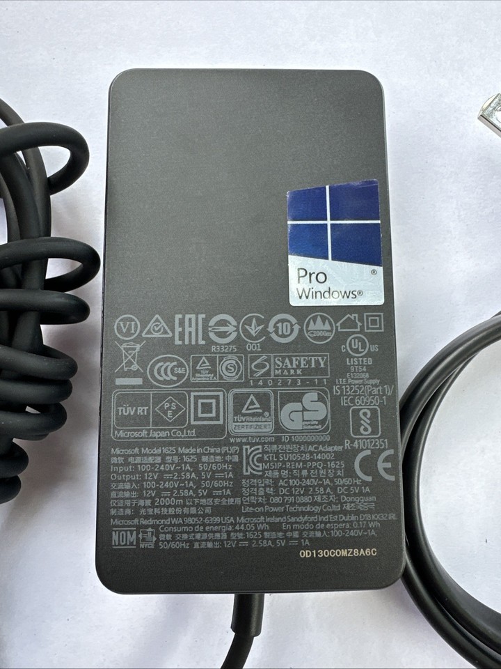 Genuine Microsoft Surface Pro 3/4 Charger Model 1625 12V - 36W | eBay
