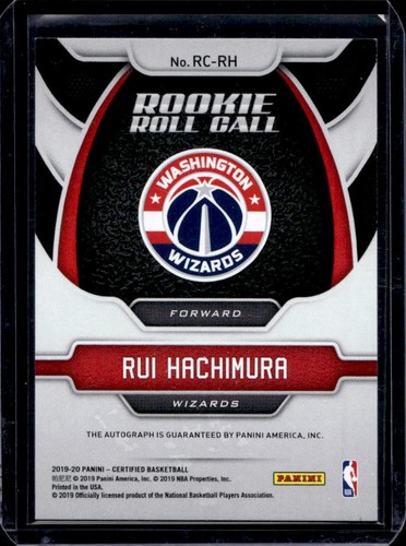 2019-20 Certified Rui Hachimura Rookie Roll Call Auto RC #RC-RH | eBay