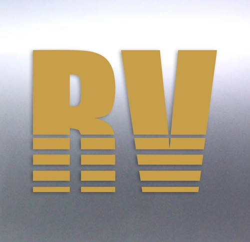 2 x Gold RV Stickers Sticker Australian 44x60mm Recreational Vehicle ...