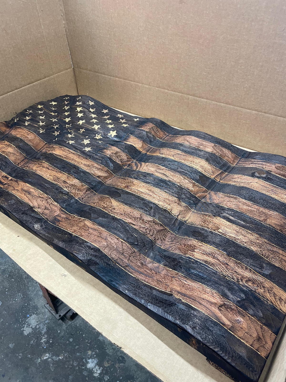 Wood wavy textured flag - natural wood colors | eBay