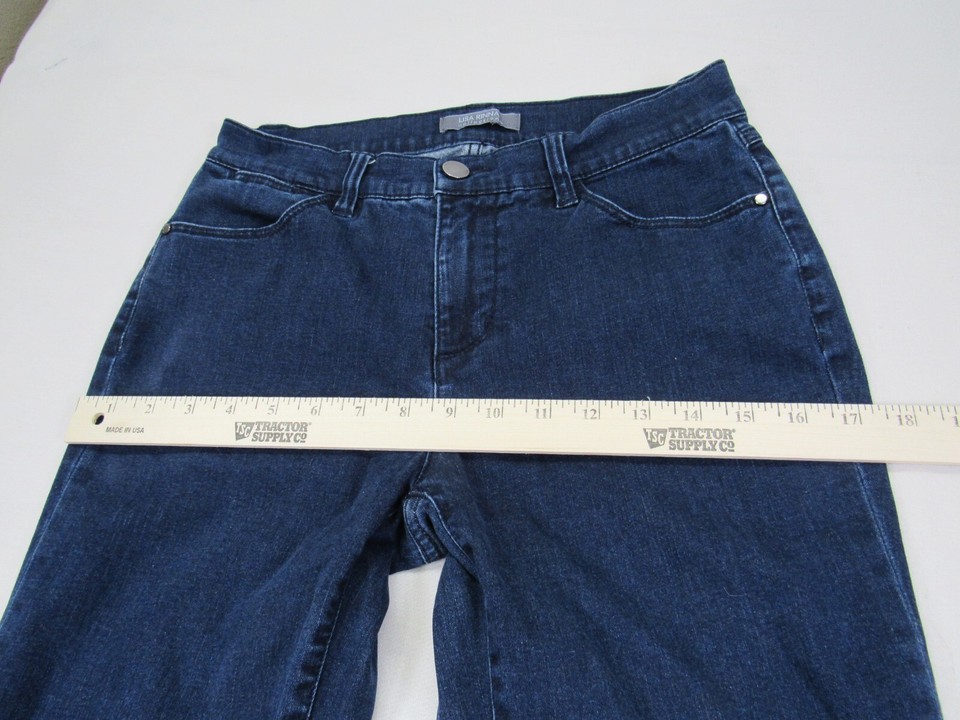 Lisa Rinna Collection Women's Blue Jeans Skinny Pant [28W 35 Hips 27 ...