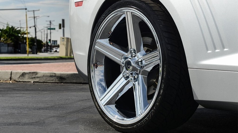 (4)24 IROC Chrome Rims Wheels 5lug Rims Fit Brougham Impala SS ...