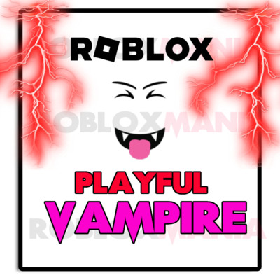 Roblox Playful Vampire | Face | Limited | eBay