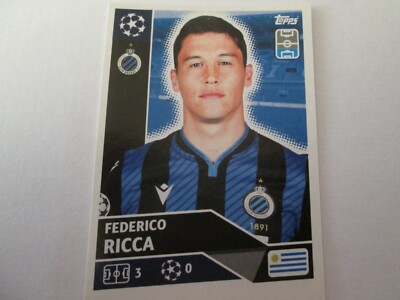 Sticker TOPPS CHAMPIONS LEAGUE 2020-21 2021 - N° BRU 6 FEDERICO RICCA ...