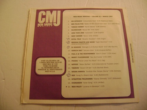CMJ New Music Monthly, Vol. 43 (CD Sampler) Silverchair, Less Than Jake ...