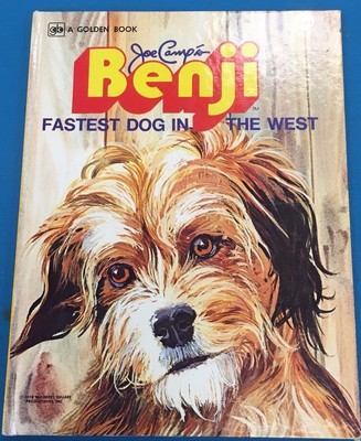 BENJI Fastest Dog in the West (1978) Golden Book oversized illustrated ...