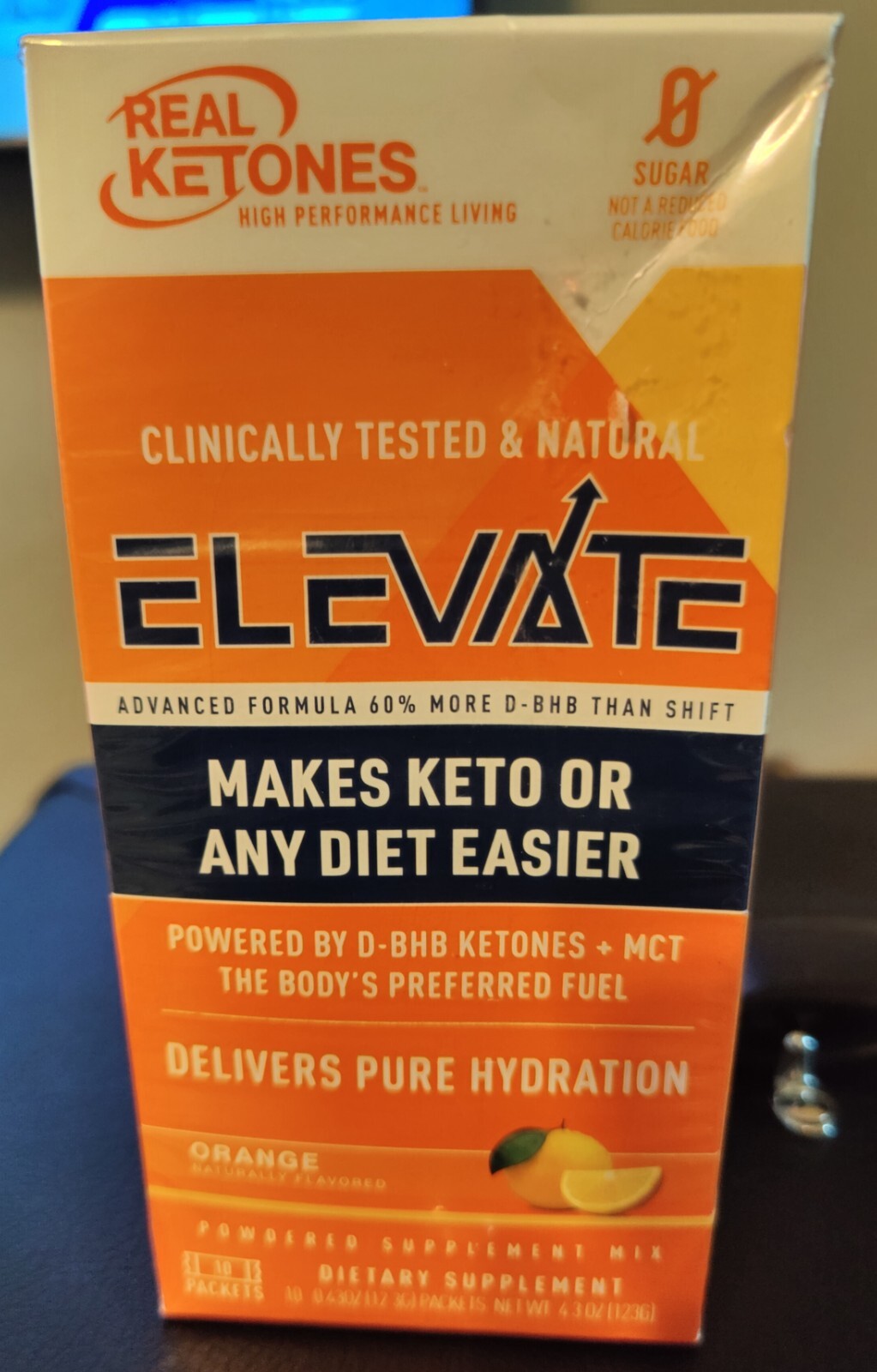 Real Ketones Elevate Powder Supplement Orange (10 Packets Exp 05/2025 ...