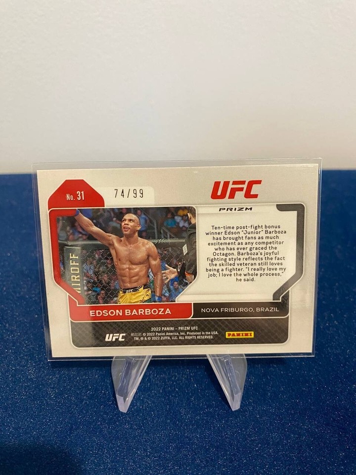 2022 Panini Prizm UFC - Orange Prizm #31 Edson Barboza /99 | eBay