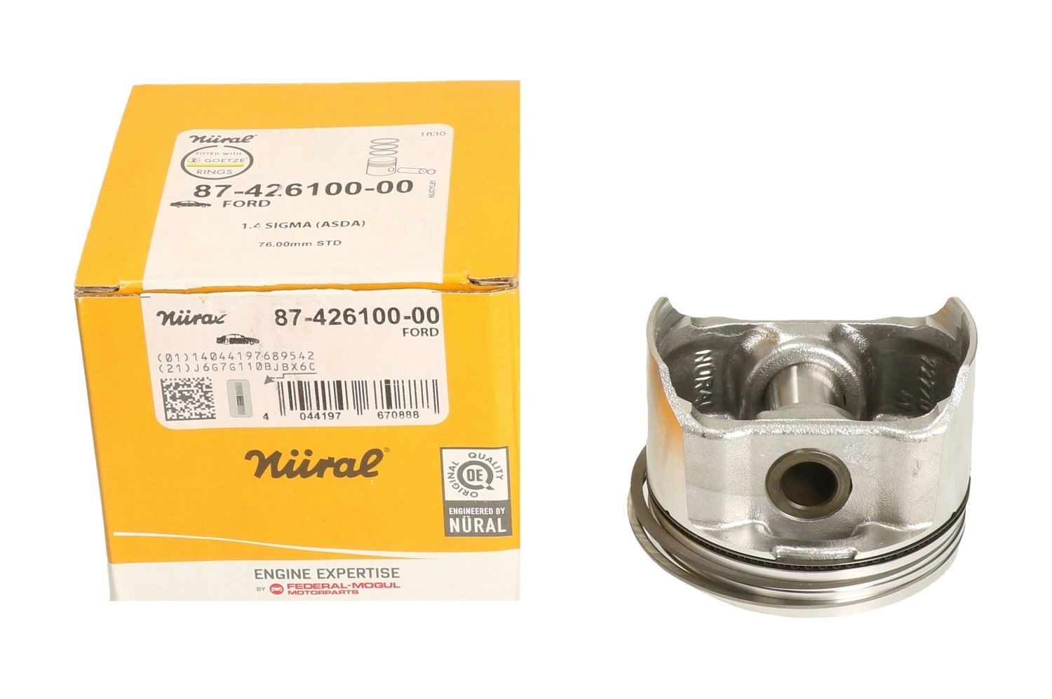 GOETZE ENGINE PISTON & RINGS 87-426100-00 G STD FOR FORD FOCUS FOCUS II ...