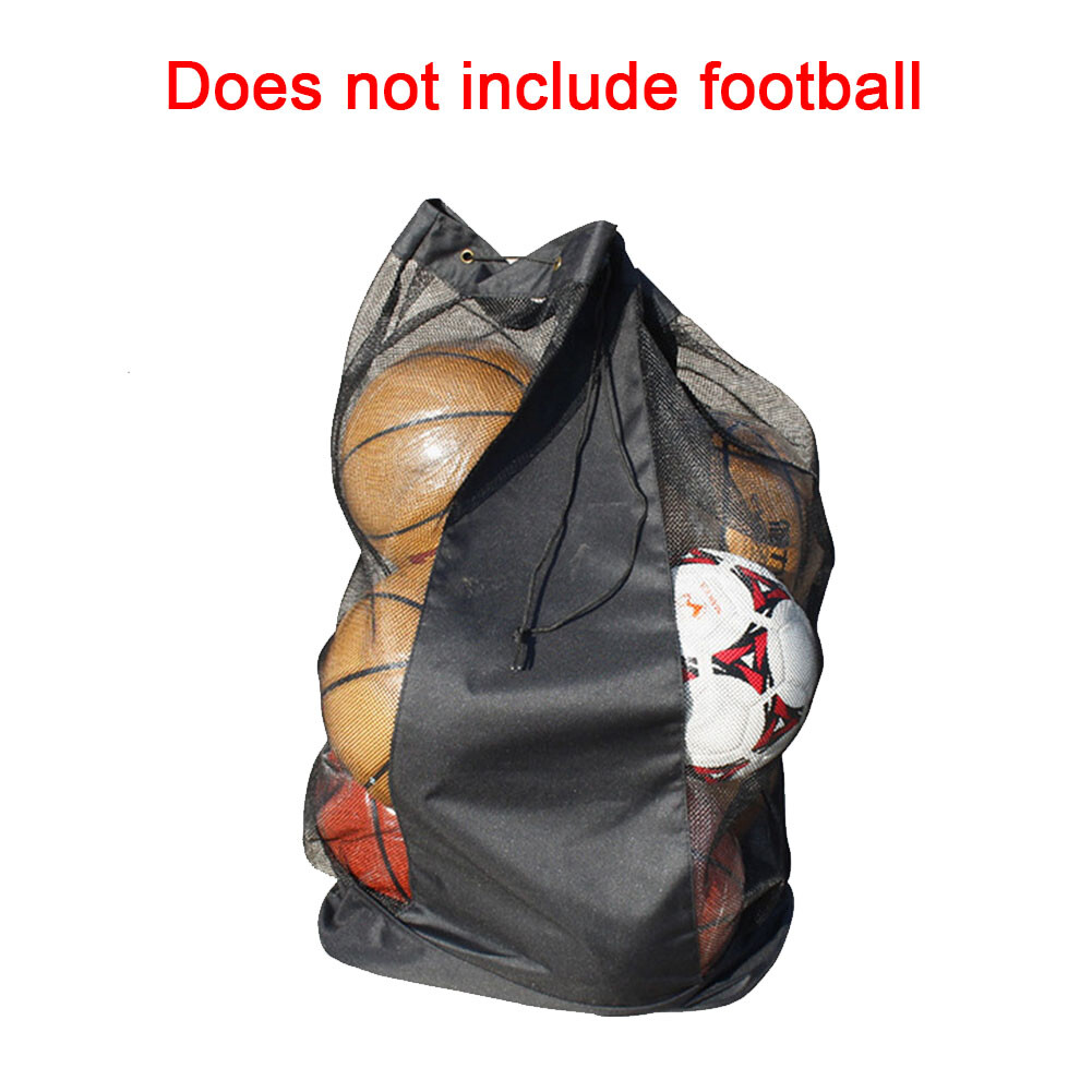 Storage Bag Soccer Ball Mesh-Drawstring Football Carrying-Volleyball ...