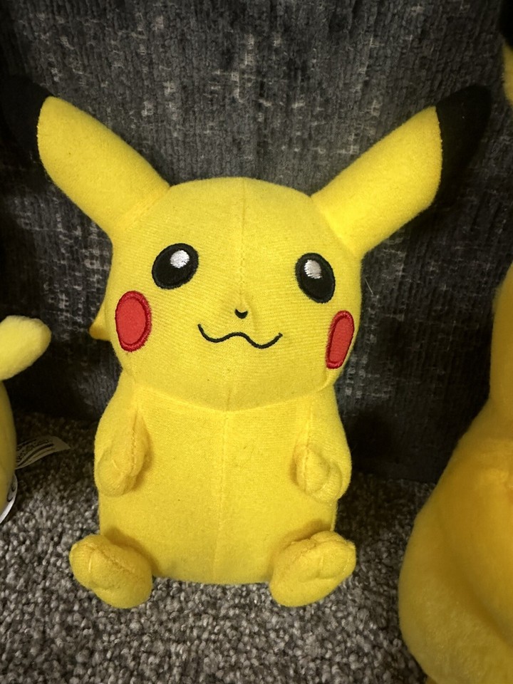 Pokemon Plush Stuffed Animal Toy Lot Pichu Pikachu With Hat Pumpkin ...