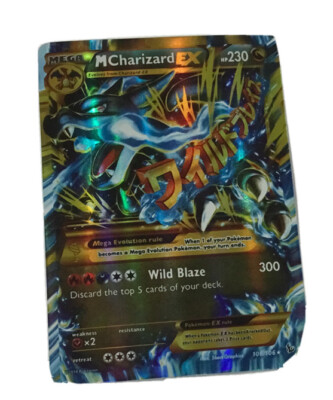Mega Charizard EX Blue Fire 2014 Halo Pokemon Card | eBay