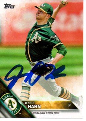 Jesse Hahn Oakland Athletics 2016 Topps Signed Card | eBay