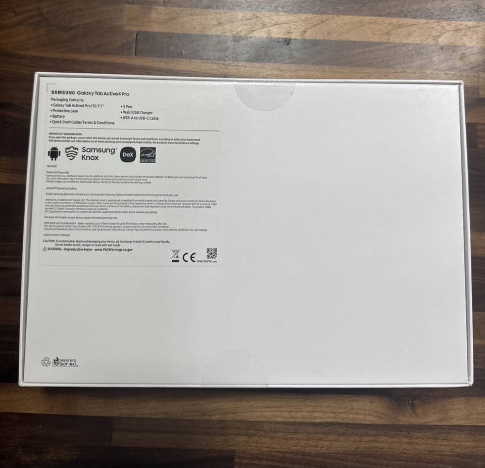 Samsung Galaxy Tab Active4 Pro 64GB Android 10.1" Black SM-T630NZKAN20 ...