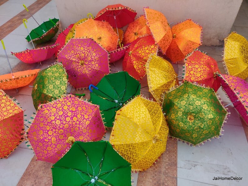 Wholesale Lot Of 20 PC Indian Decorative Sun Shade Hippie Parasol Boho ...