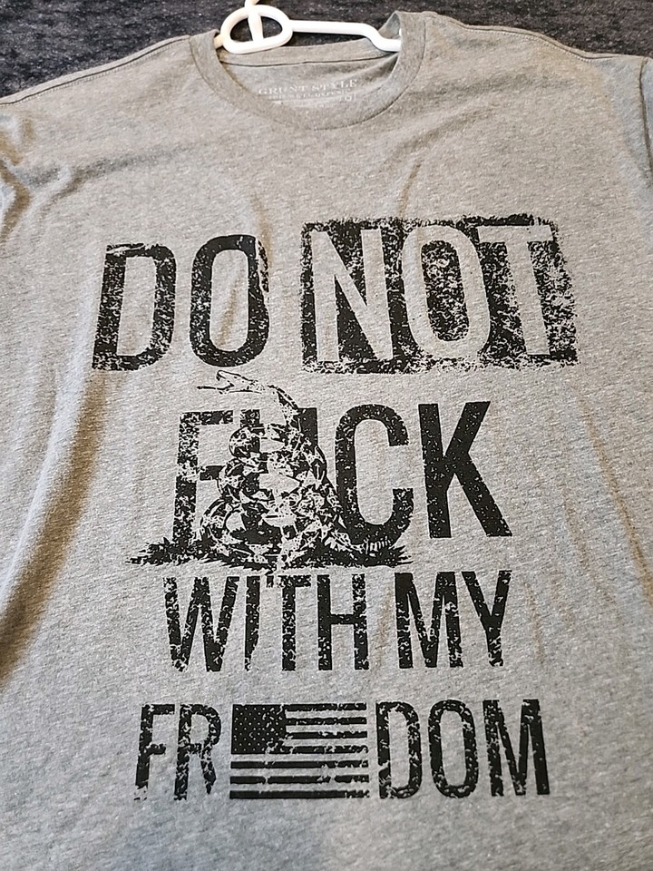 Mens Grunt Style XL XLarge Dark Heather Gray Do Not F@ck With My ...