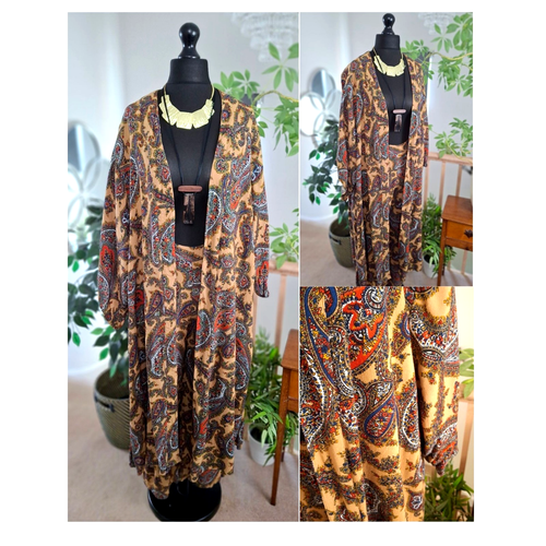 FAT FACE Ladies Kimono palazzo trousers Set Womens 18 20 22 XL Boho ...