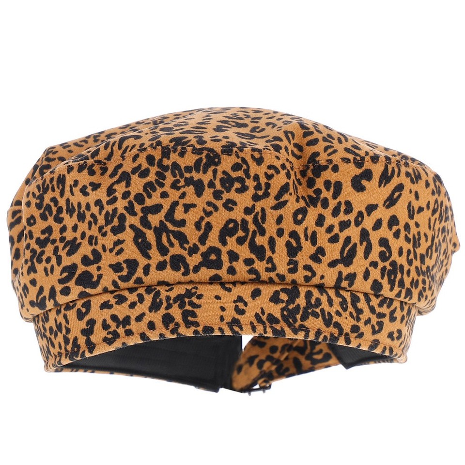 Leopard Warm Beret French Style Beanie Caps Spring Beret Hat Artist ...