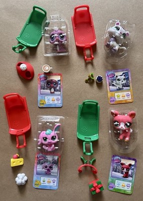 Littlest Pet Shop LPS 2025 Sleigh All Day Complete Set of 4 Figures ...