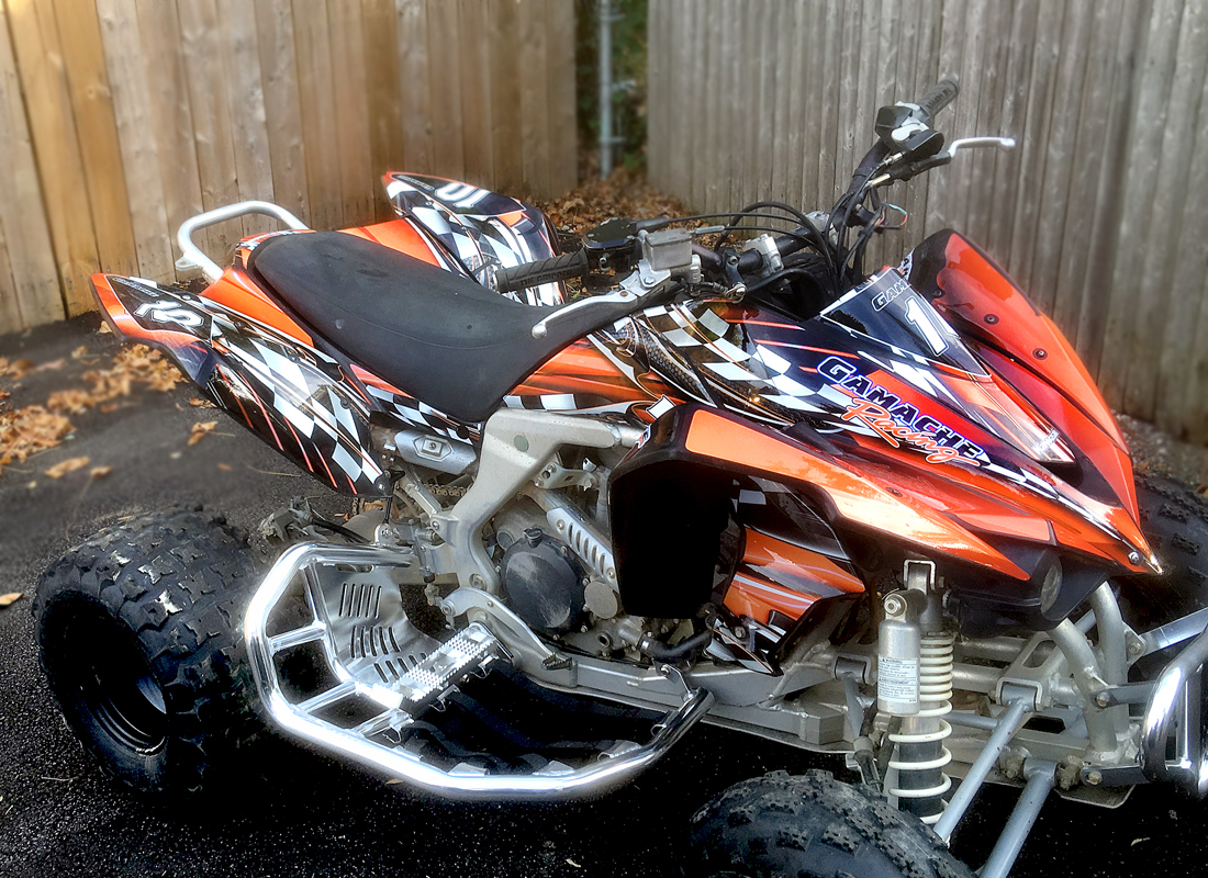 KFX 450R graphics decal kit for Kawasaki Quad #2500 Green FREE custom ...