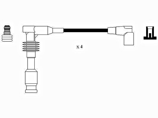 NGK Ignition Cable Kit Black For OPEL Vectra A Cc 90-95 1612552 | eBay