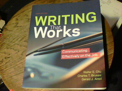 Writing that Works Communicating Effectively on the Job by Walter E ...