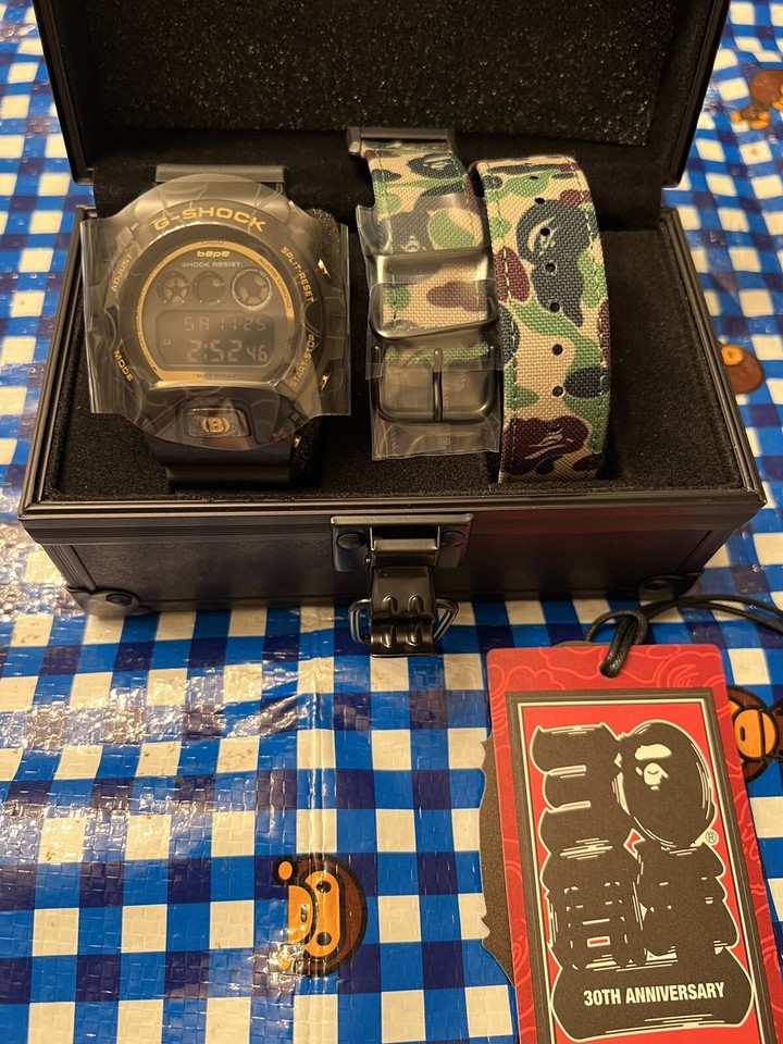 A BATHING APE x G-SHOCK GM-6900 (Dual Band) Bape Casio 30th Anniversary ...