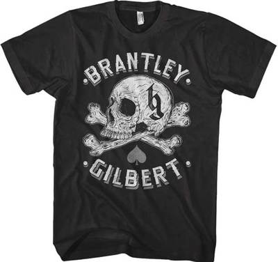 BRANTLEY GILBERT - Skull - T SHIRT S-2XL New Official Live Nation ...