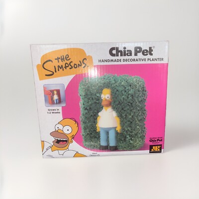 Homer Simpson Chia Pet • New Factory Sealed • 2024 • The Simpsons Hedge ...