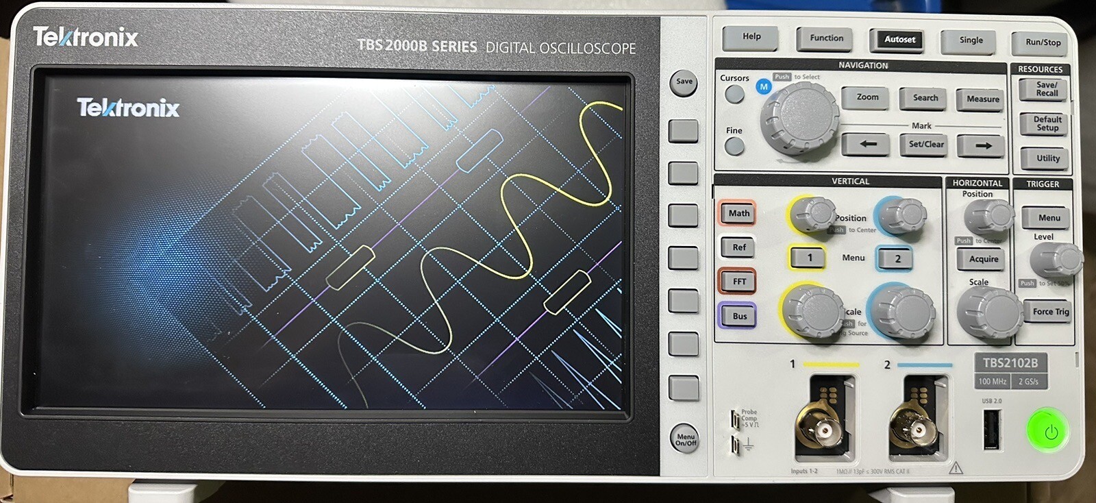 Tektronix TBS2102B Digital Oscilloscope 100MHz NEW, Open Box | eBay