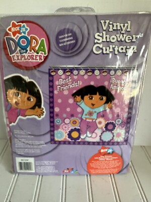 DORA THE EXPLORER VINYL SHOWER CURTAIN "BEST FRIENDS" 70" X 72" | eBay