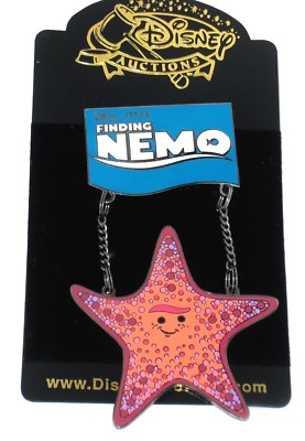 RARE LE 100 Disney Auctions Pin Pixar Finding Nemo Dangle Peach the ...