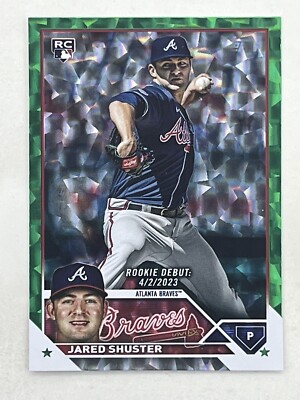 Jared Shuster 2023 Topps Update Series Rookie Debut Green Foil RC /499 ...