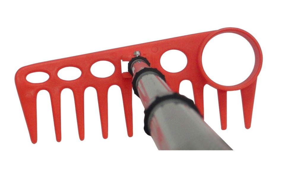 15 Foot 2-IN-1 Golf Ball Retriever (Rake Retriever & Pressure Fit ...