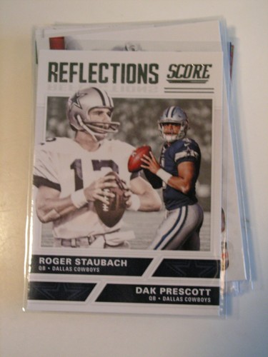 2017 Score - Reflections Dak Prescott, Roger Staubach #8 for sale ...